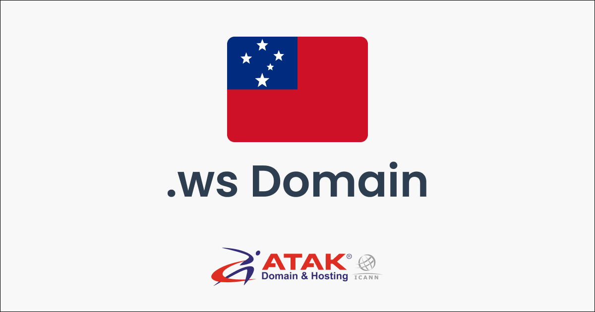 .ws Domain & Alan Adı Kaydı - En Uygun Fiyata Satın Al | Atak Domain